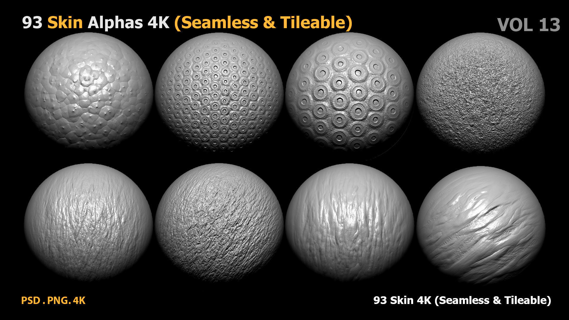 93 Skin Alphas Seamless Tileable Texture | CGTrader