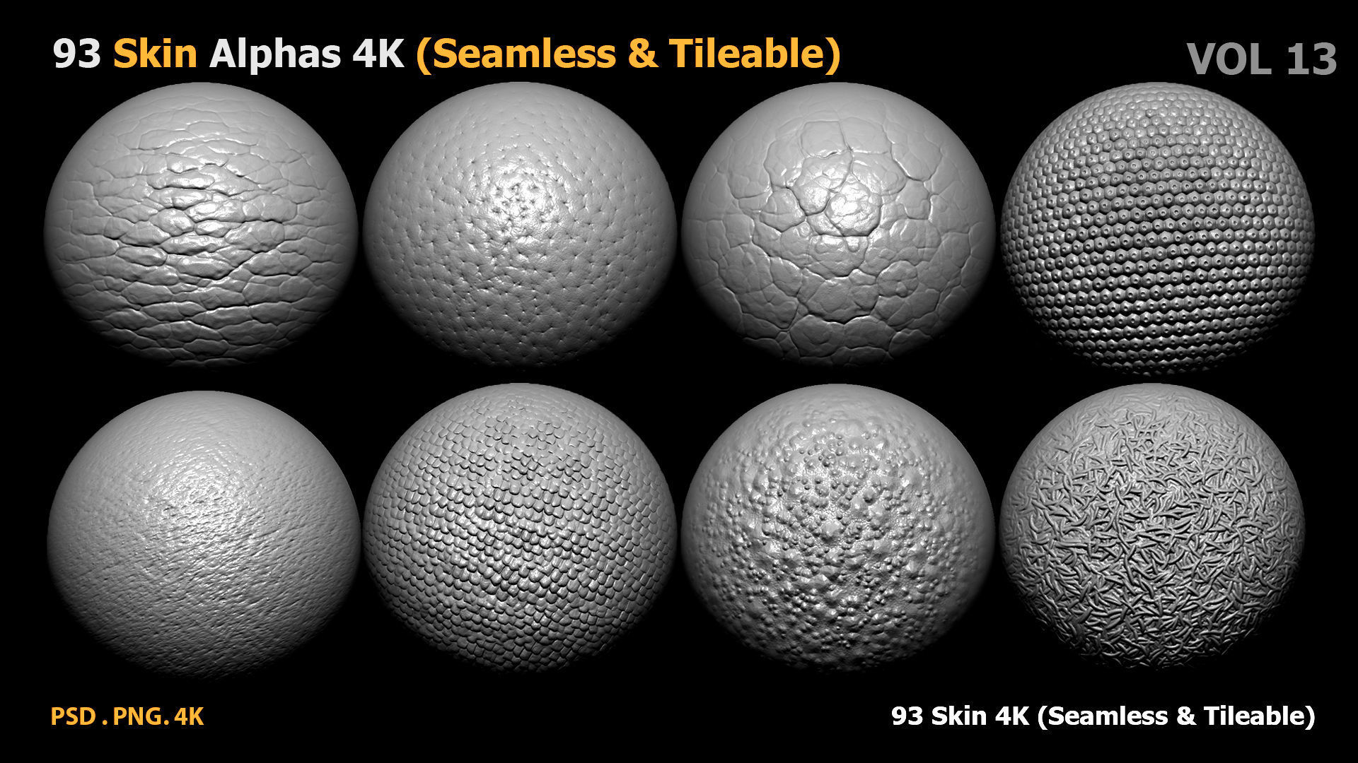 93 Skin Alphas Seamless Tileable Texture | CGTrader