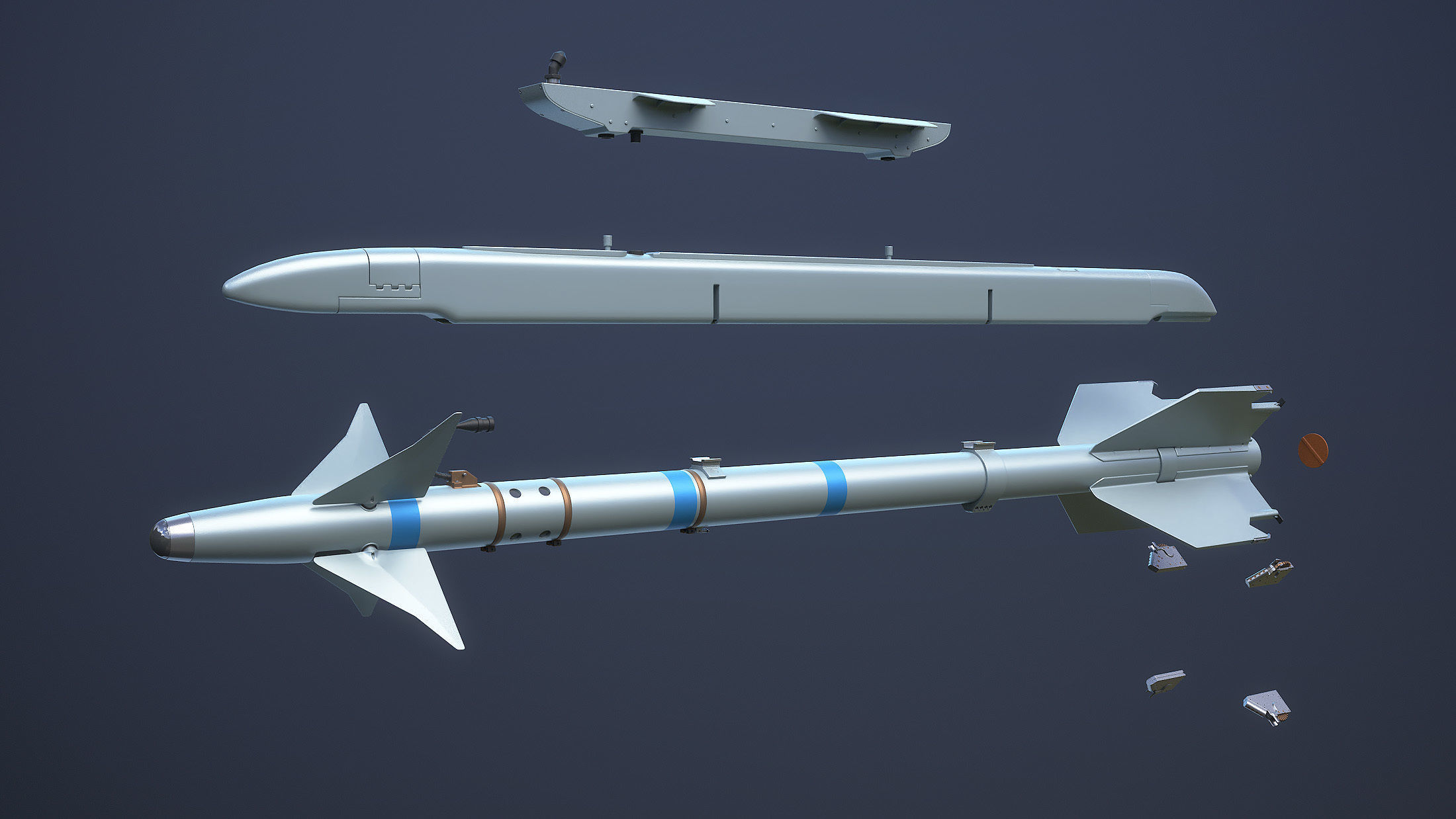 AIM-9 Sidewinder 3D model | CGTrader
