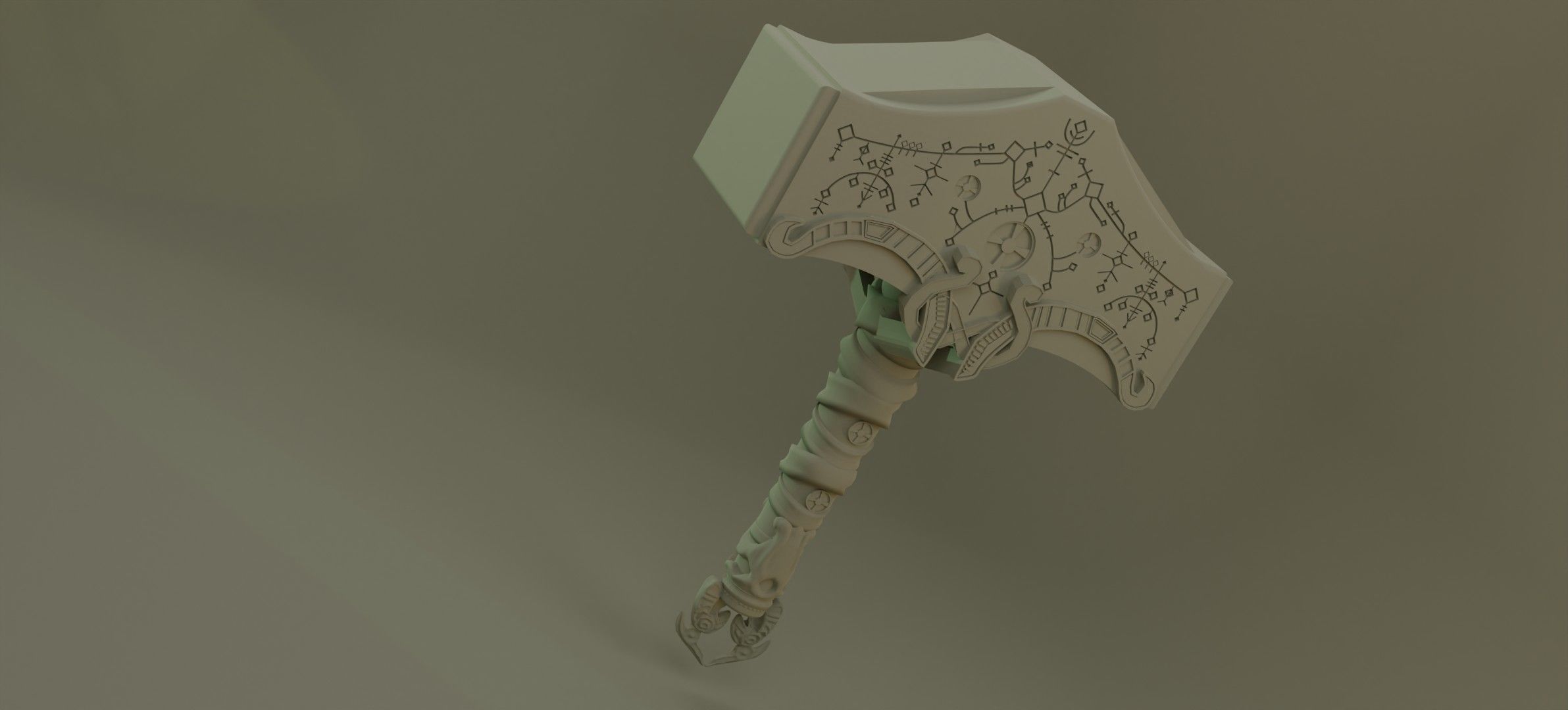 3D model mjolnir from god of war ragnarok VR / AR / low-poly | CGTrader