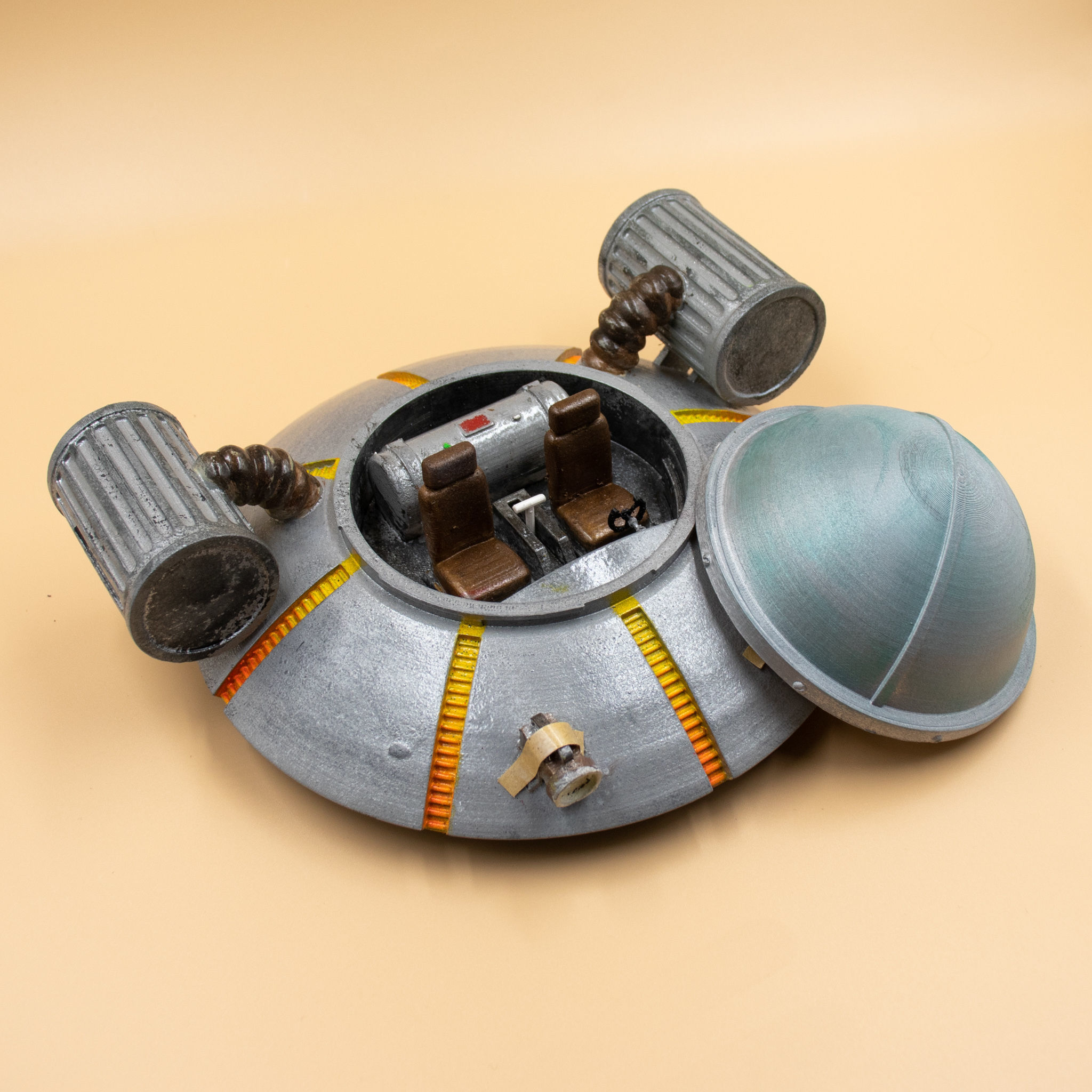 Space Cruiser Rick and Morty Rick Sanchez 3D model 3D printable | CGTrader