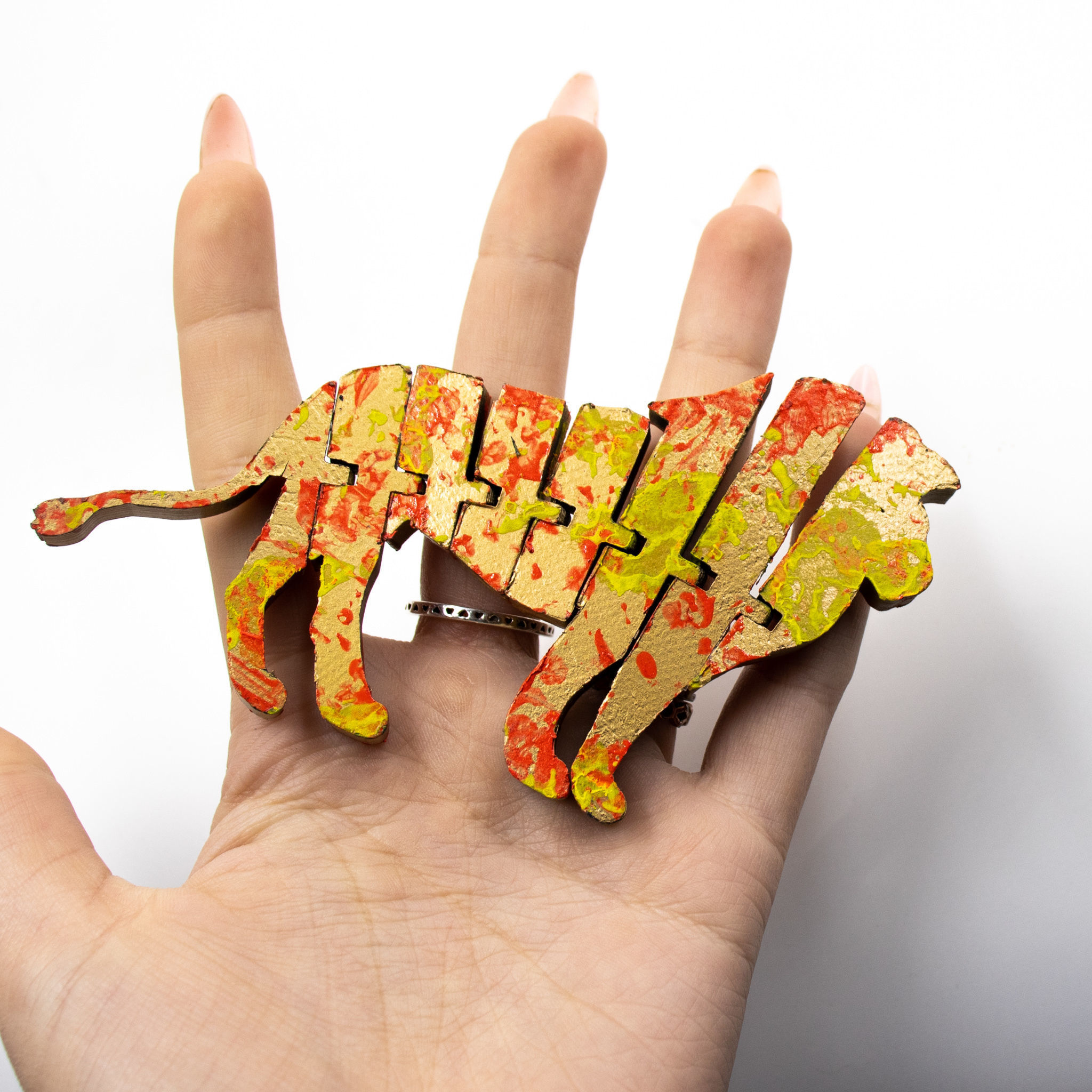 Flexi Lion 3D model 3D printable | CGTrader