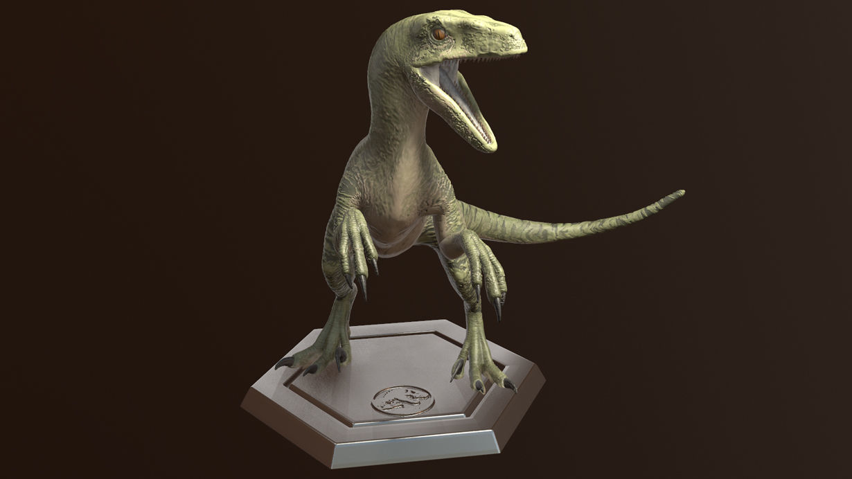 Velociraptor - Jurassic 3D model 3D printable | CGTrader