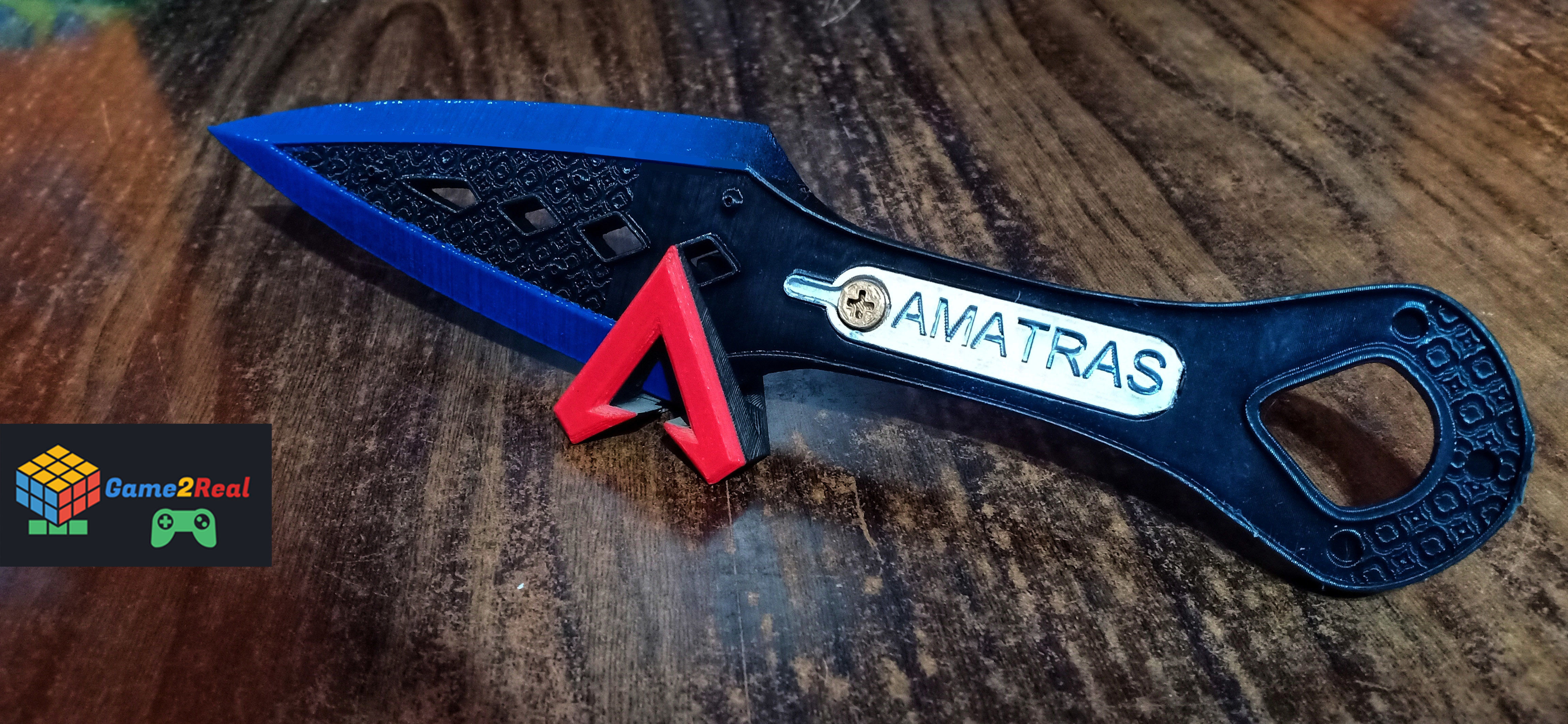 WRAITH KUNAI APEX LEGEND CUSTOM NAME TAG 3D model 3D printable | CGTrader