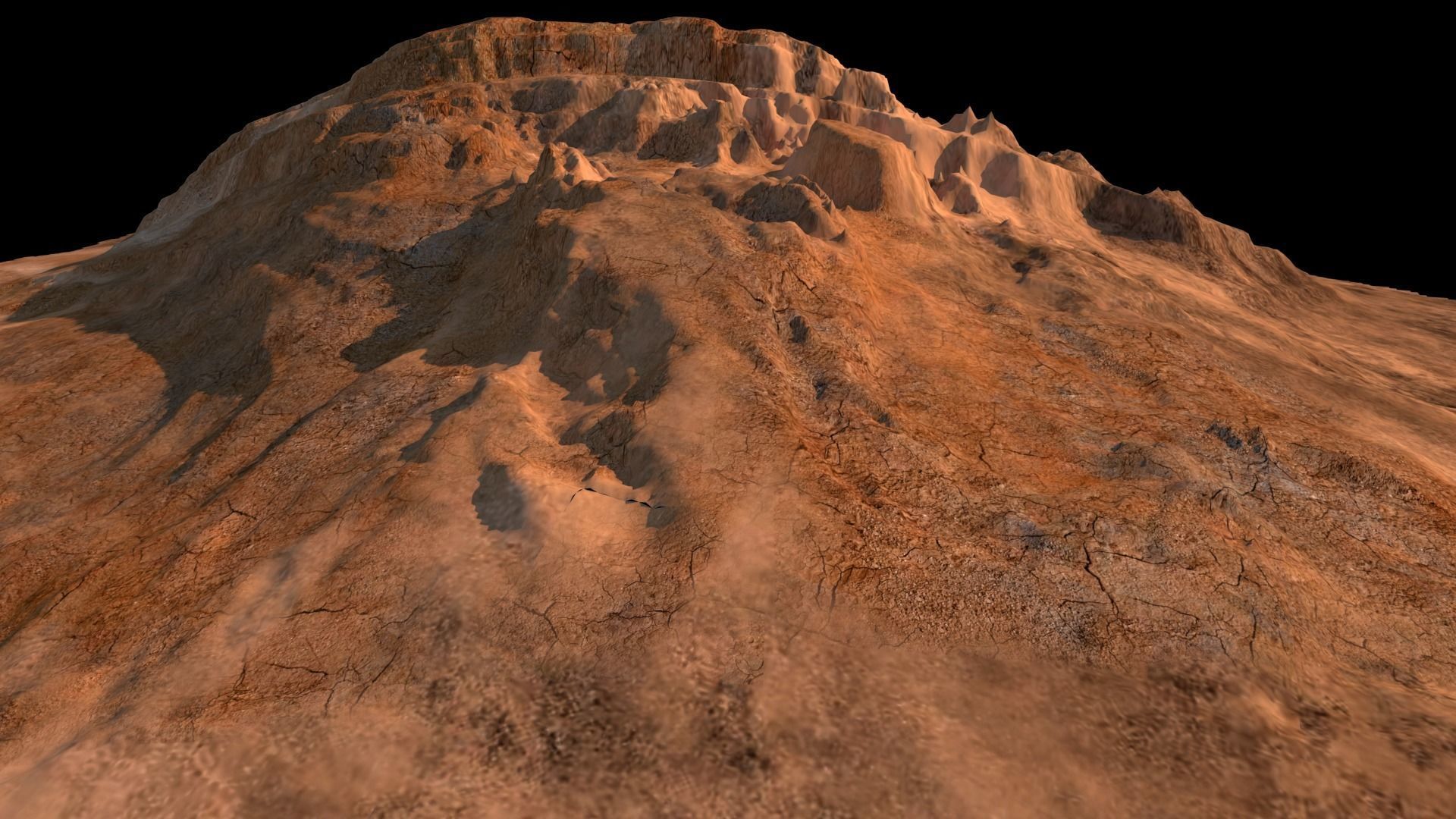 Real Desert Mountain Landscape free 3D model | CGTrader