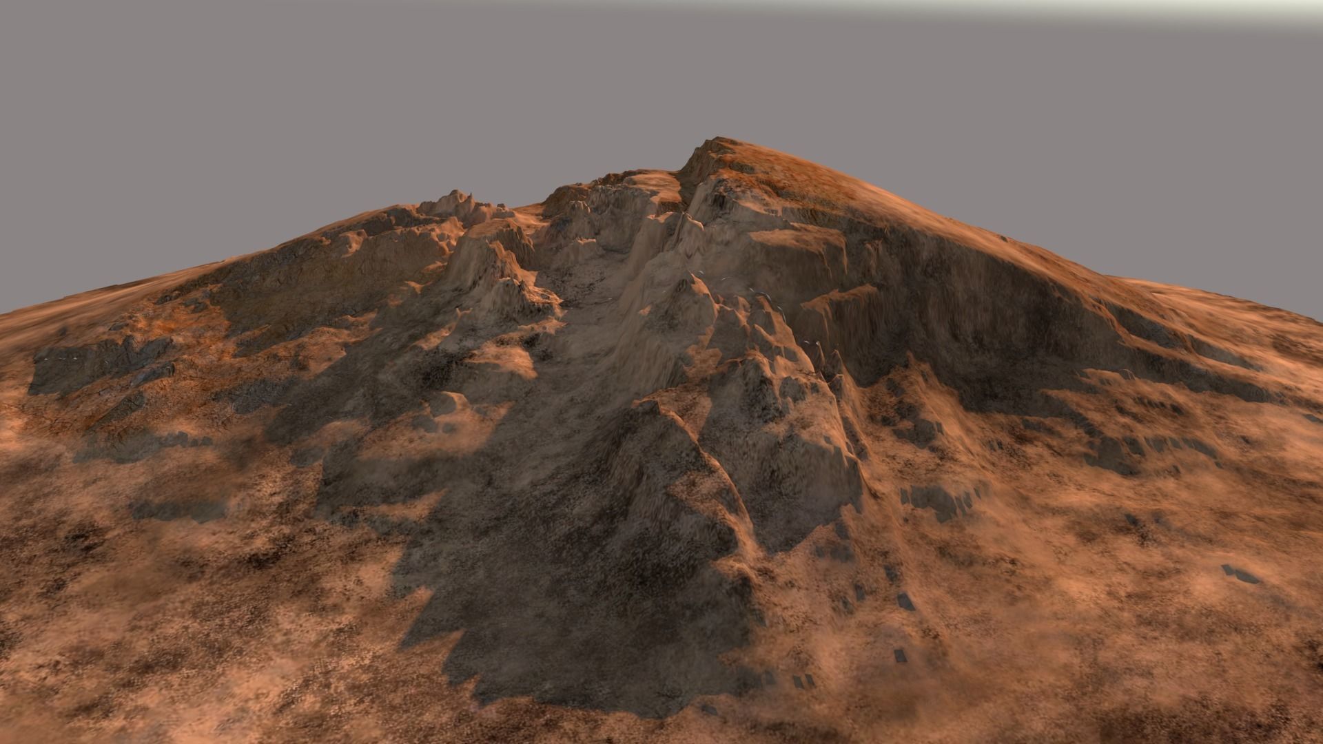 Real Desert Mountain Landscape free 3D model | CGTrader