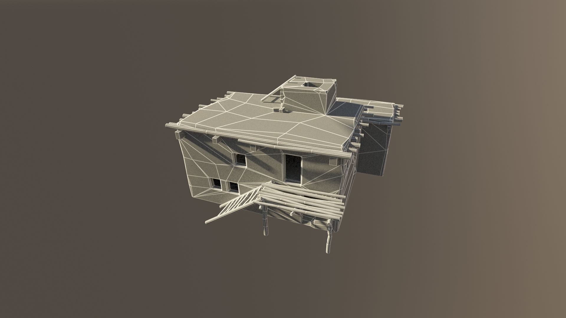 3D model Afghanistan Middle East Village Town Houses VR / AR / low-poly ...