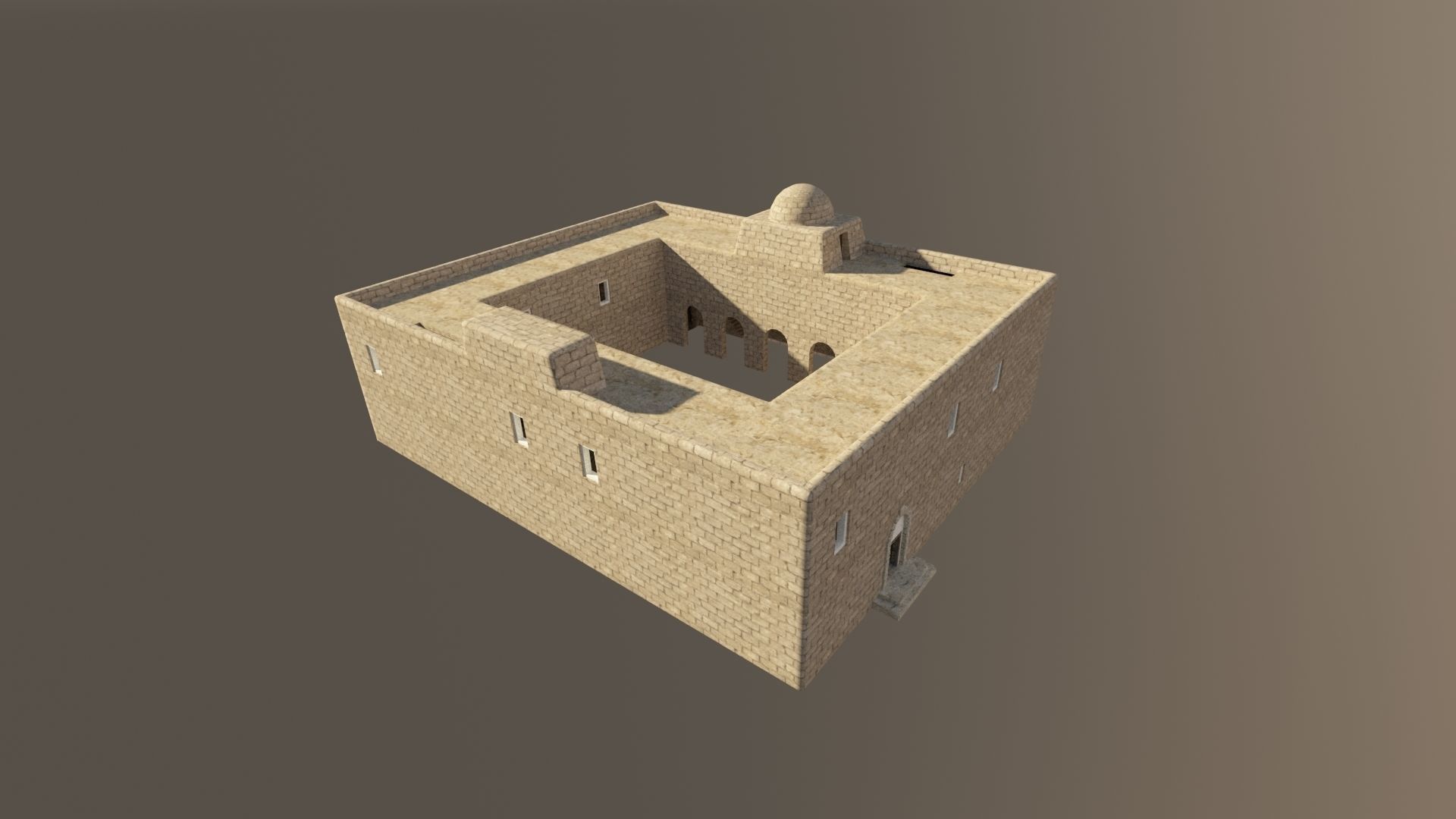 3D model Afghanistan Middle East Village Town Houses VR / AR / low-poly ...
