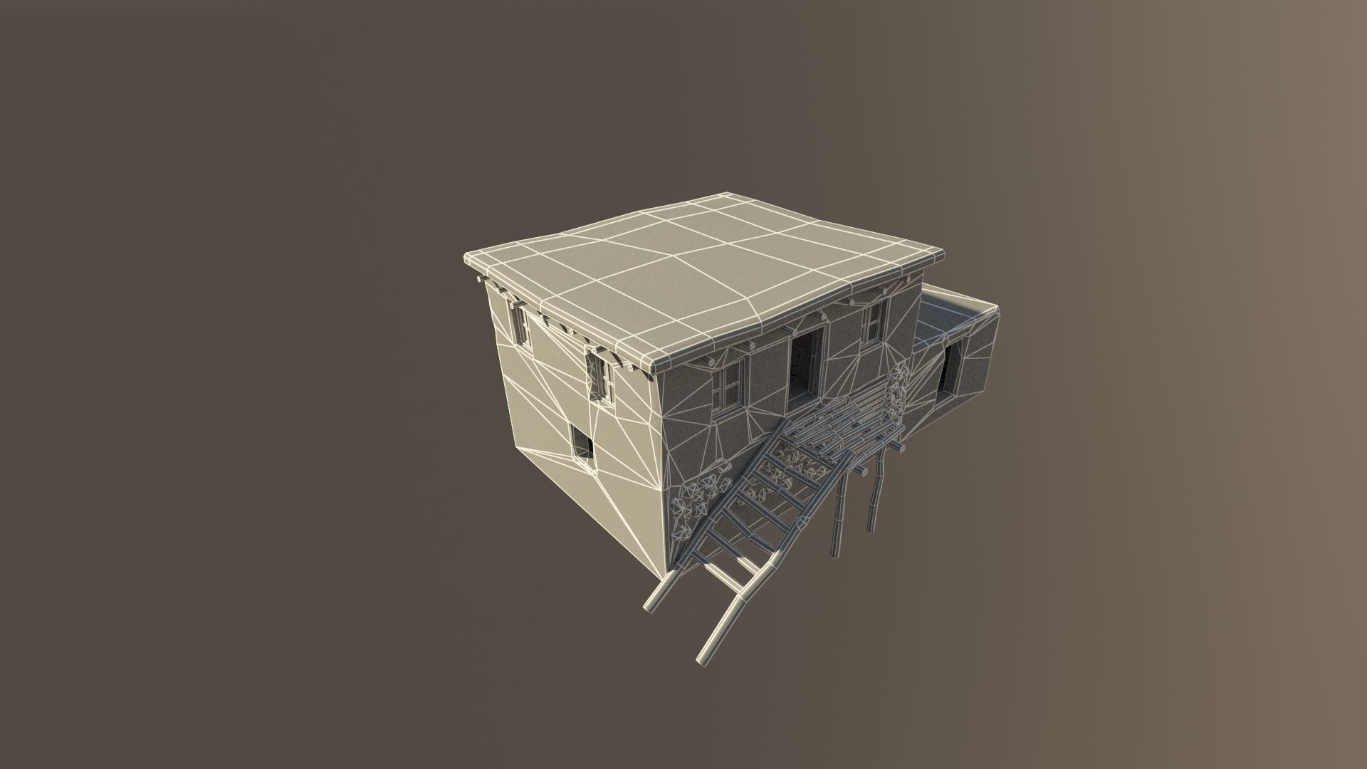 3D model Afghanistan Middle East Village Town Houses VR / AR / low-poly ...