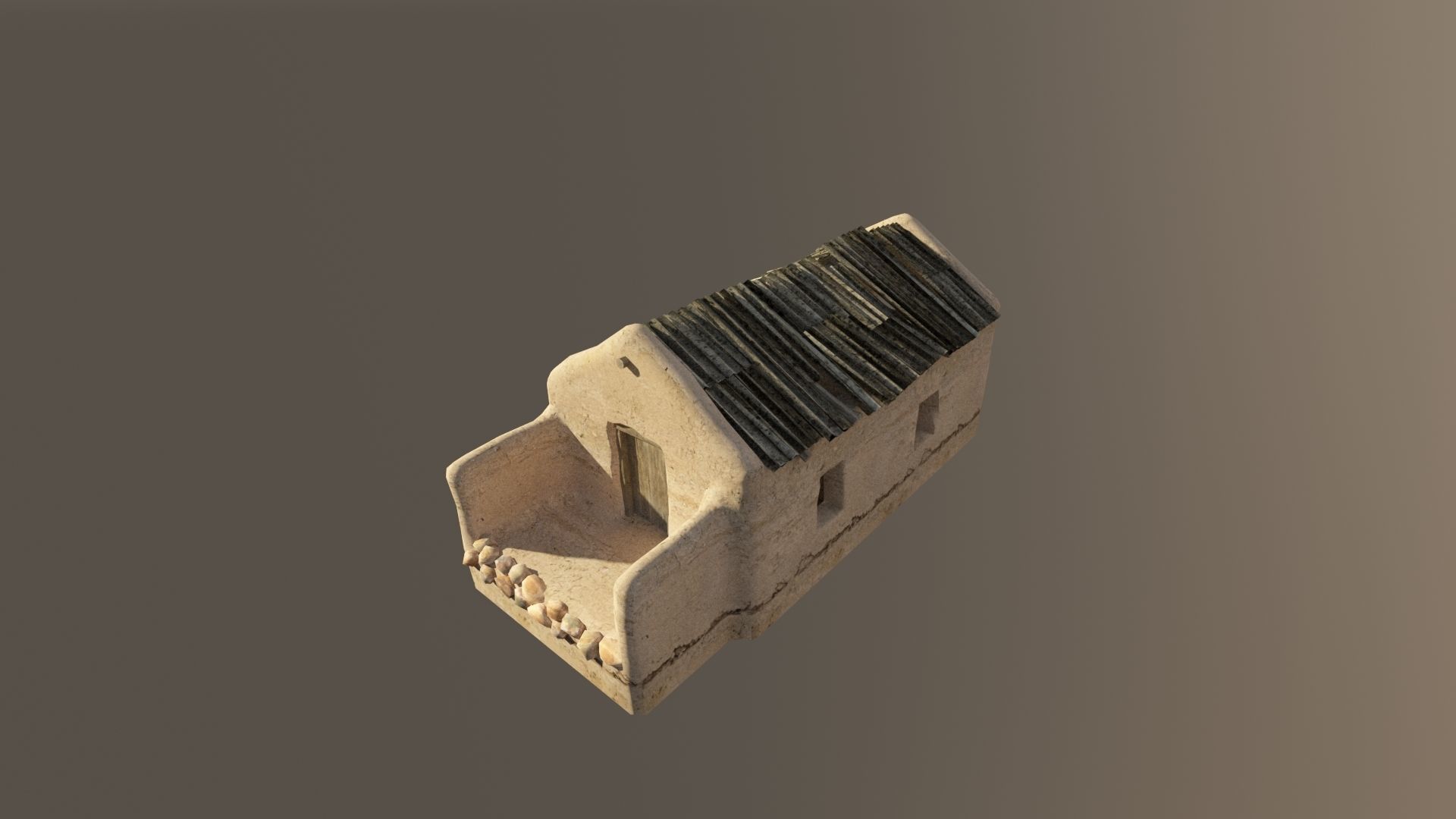 3D model Afghanistan Middle East Village Town Houses VR / AR / low-poly ...