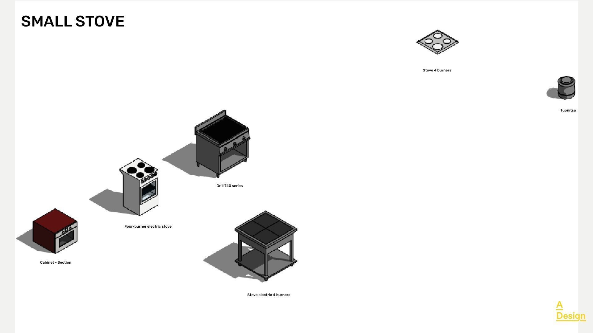 Stove - Pack of revit families 3D model | CGTrader