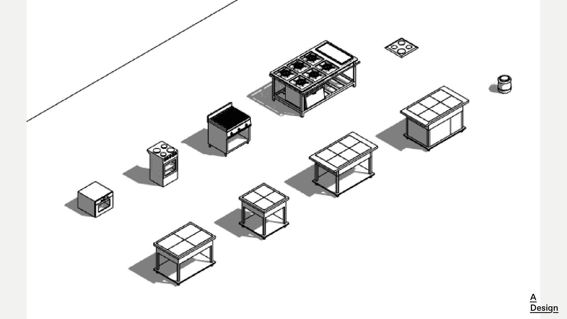 Stove - Pack of revit families 3D model | CGTrader