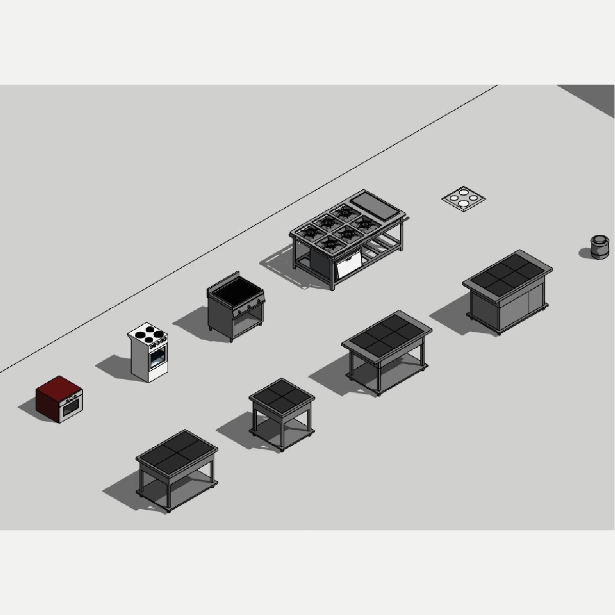 Stove - Pack of revit families 3D model | CGTrader