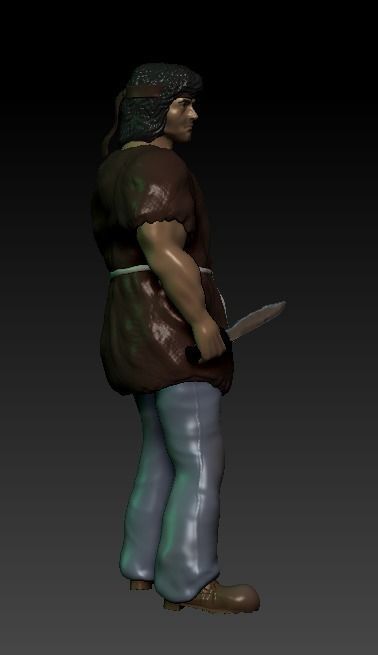 RAMBO v2 3D model 3D printable | CGTrader