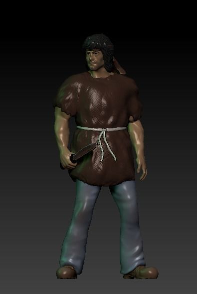 RAMBO v2 3D model 3D printable | CGTrader