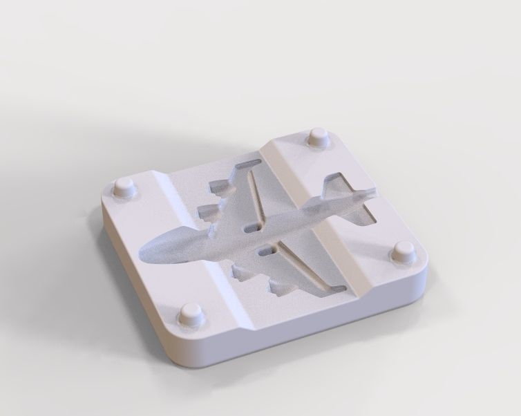 Chocolate Mold Airplane 3D model 3D printable | CGTrader