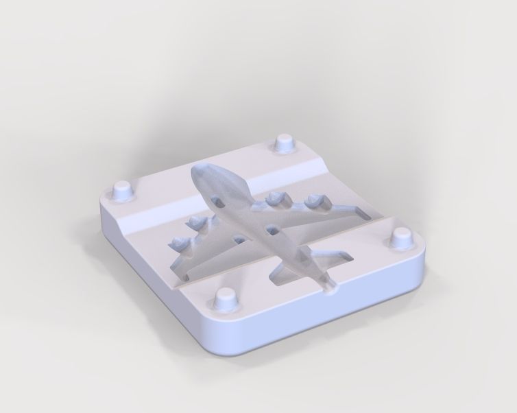 Chocolate Mold Airplane 3D model 3D printable | CGTrader