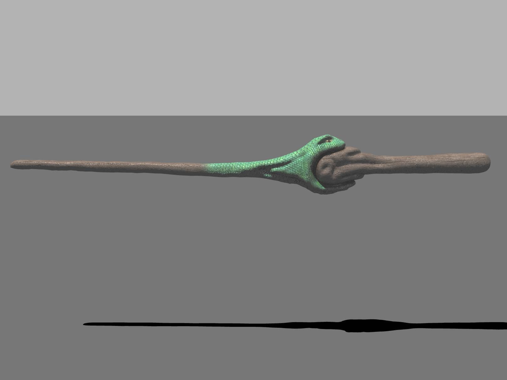 Snake Wand free 3D model | CGTrader