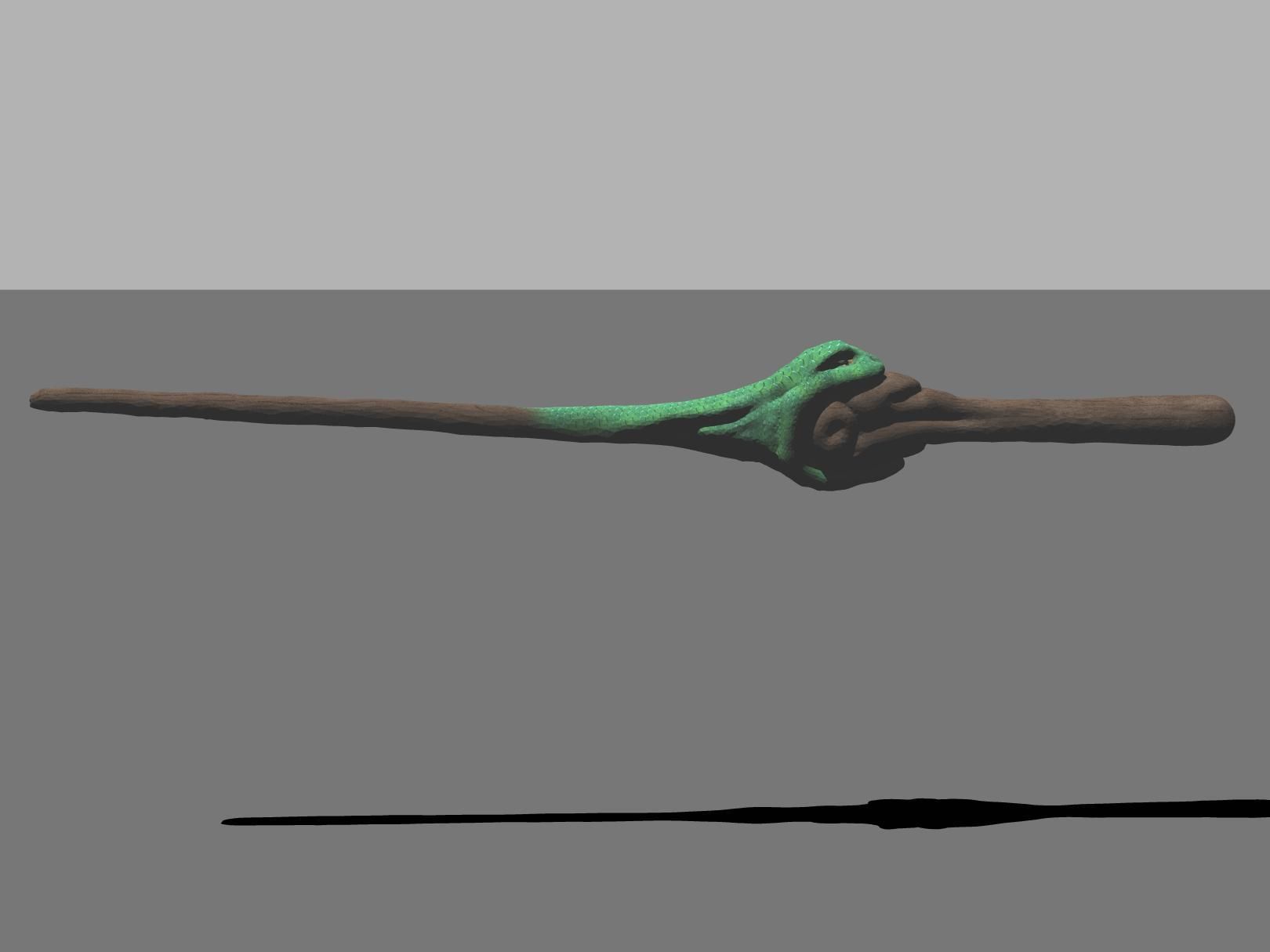 Snake Wand free 3D model | CGTrader