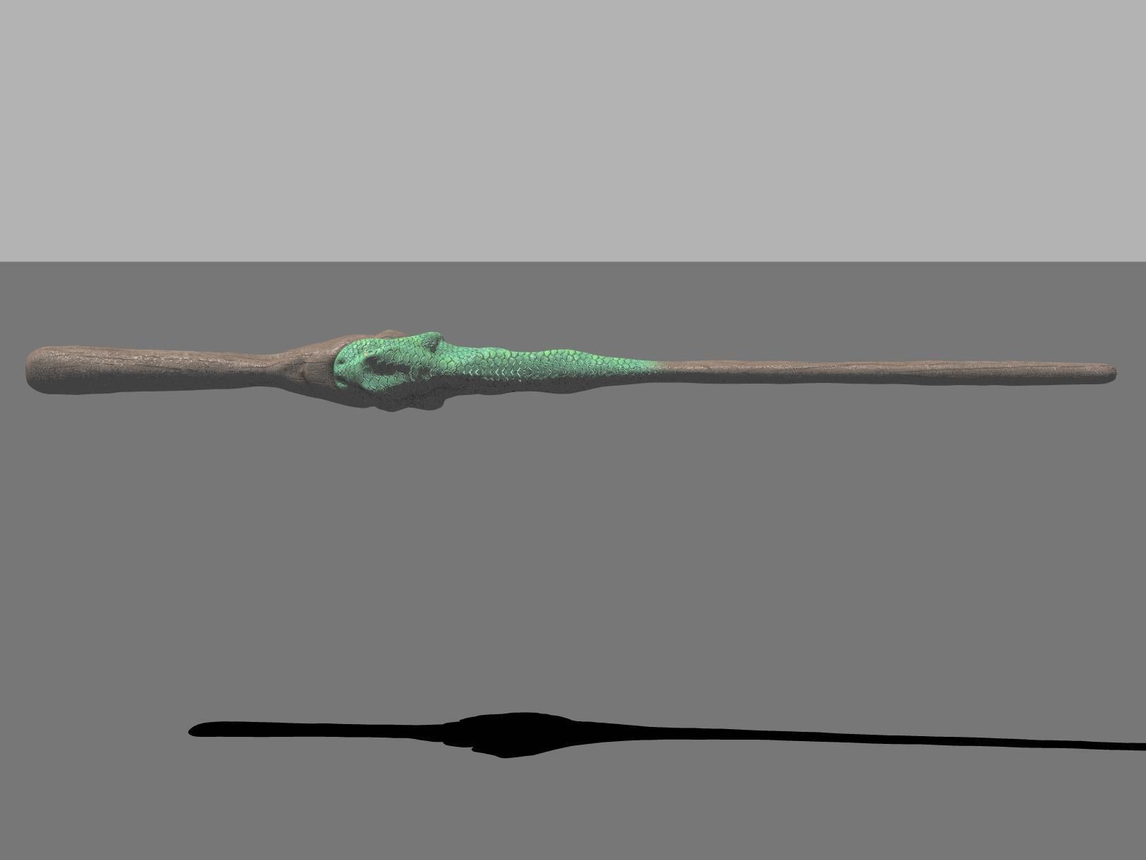Snake Wand free 3D model | CGTrader