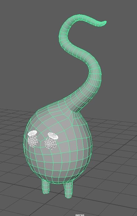 3D model Eggkito blob with eyes VR / AR / low-poly | CGTrader
