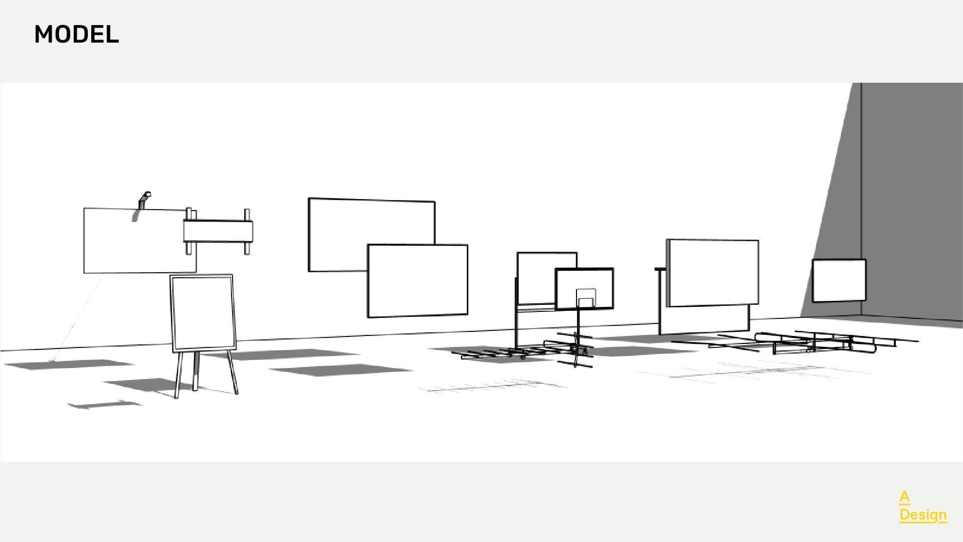 Whiteboards and TVs - Pack of revit families 3D model | CGTrader