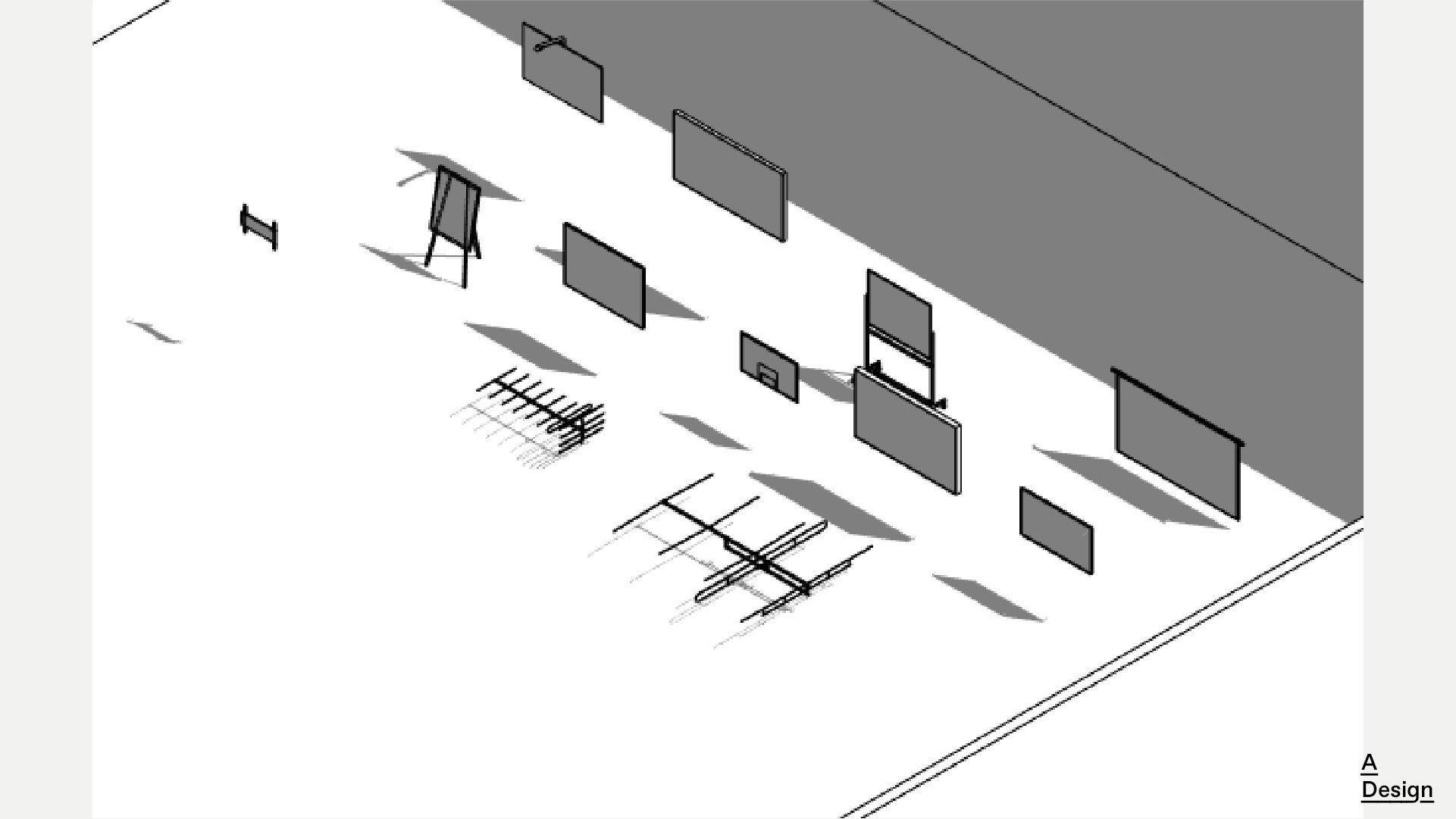 Whiteboards and TVs - Pack of revit families 3D model | CGTrader