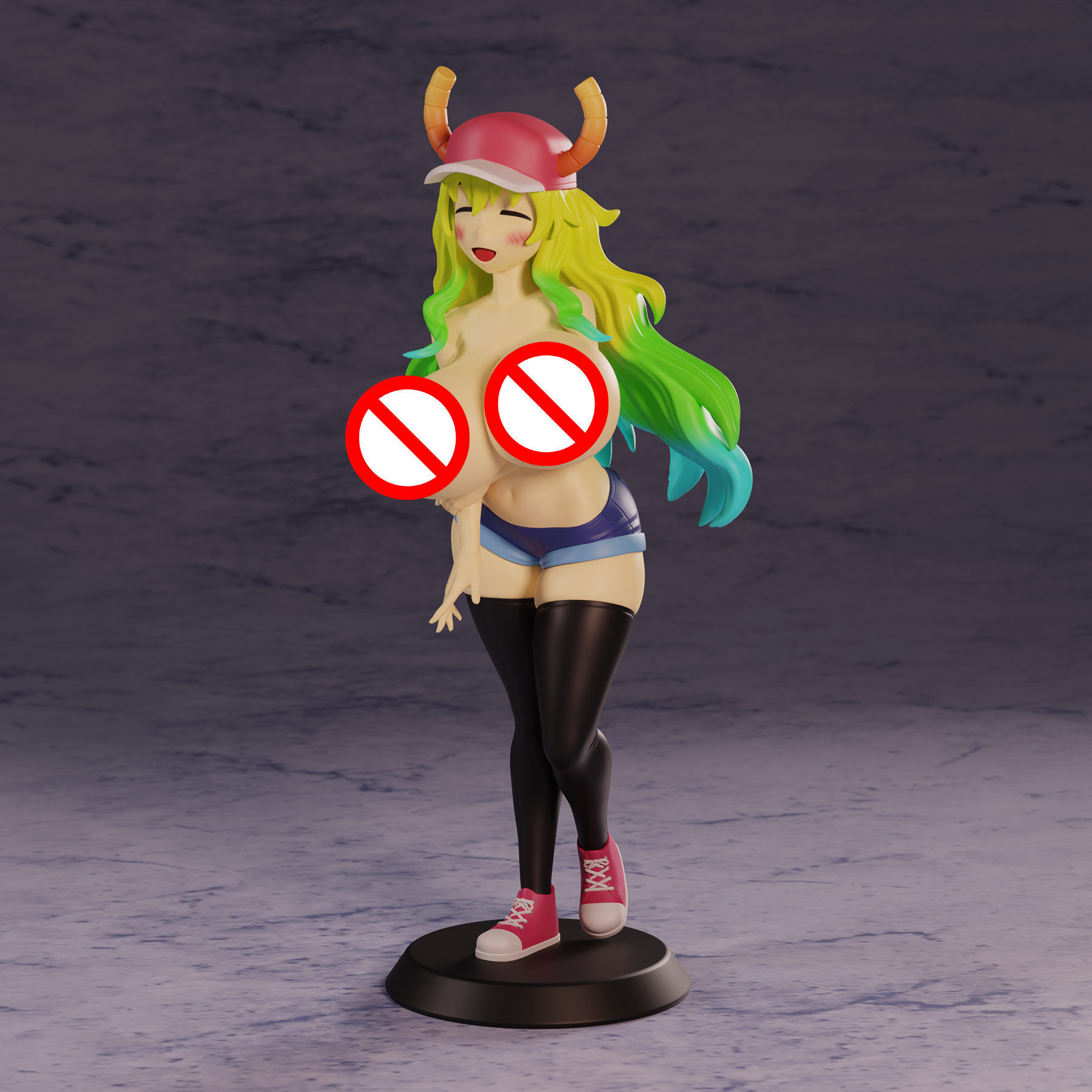 Miss Kobayashi Dragon Maid Lucoa 3D model 3D printable | CGTrader
