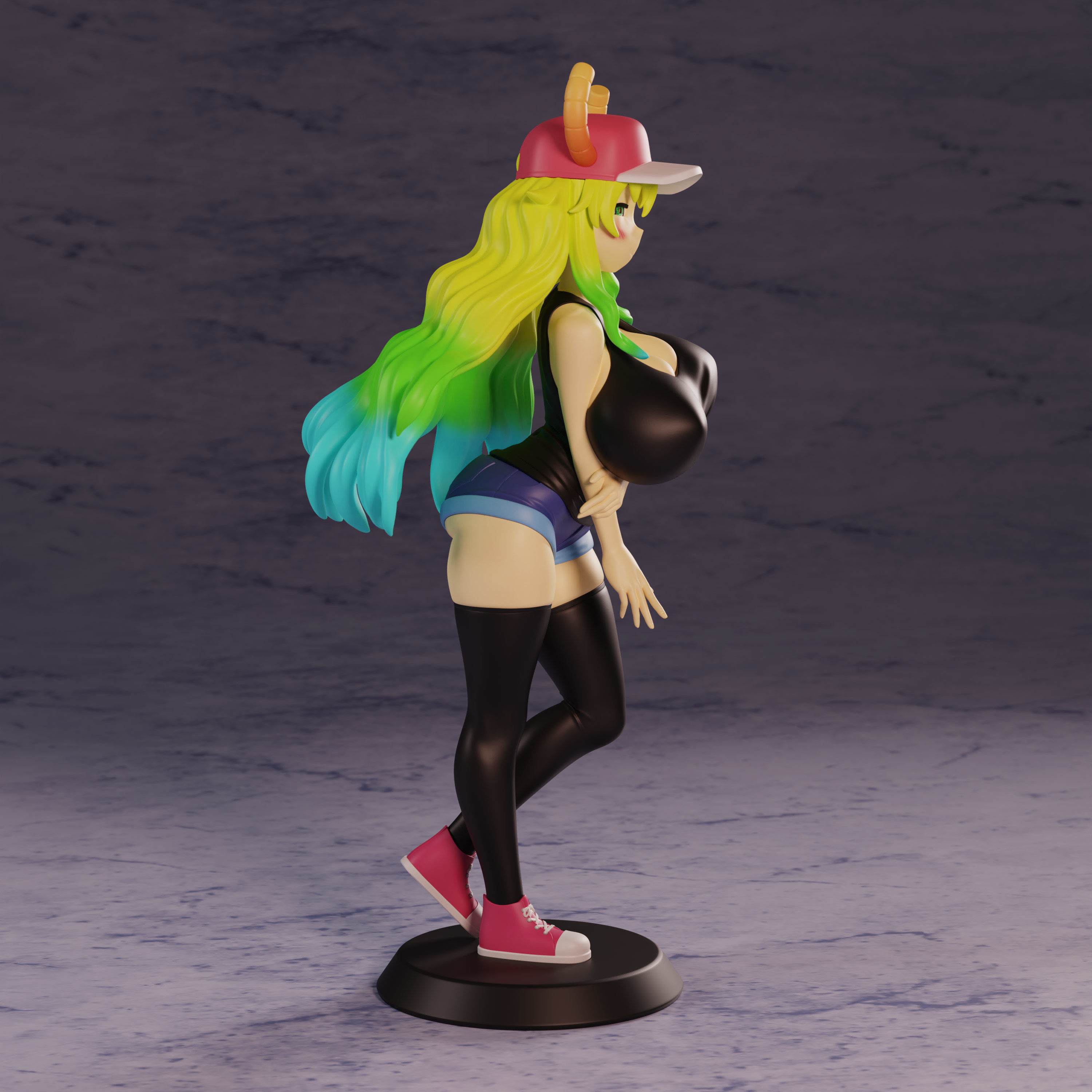 Miss Kobayashi Dragon Maid Lucoa 3D model 3D printable | CGTrader