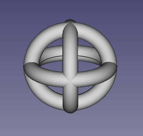 Crossed Tori free 3D model 3D printable | CGTrader
