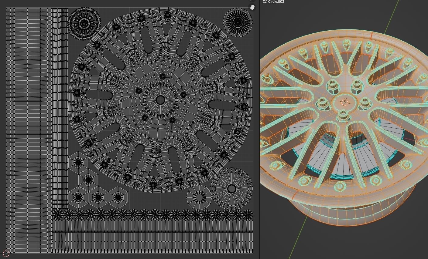 3D model Speedline - 2 Piece Wheels - Game Ready VR / AR / low-poly ...