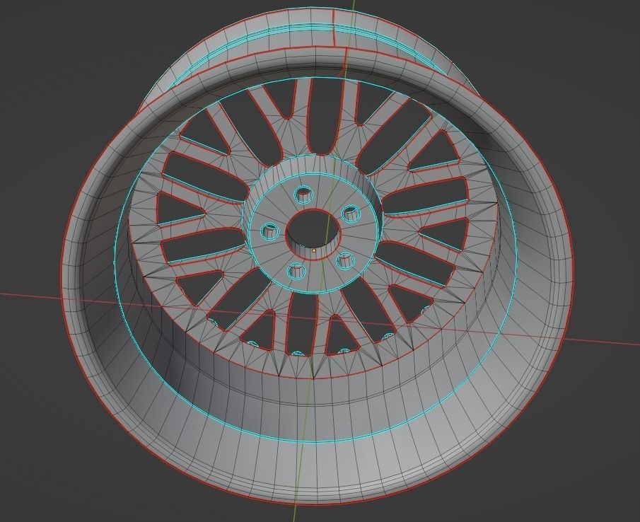3D model Speedline - 2 Piece Wheels - Game Ready VR / AR / low-poly ...