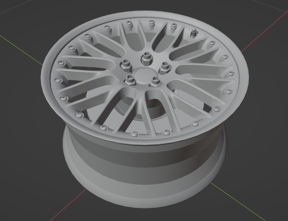 3D model Speedline - 2 Piece Wheels - Game Ready VR / AR / low-poly ...