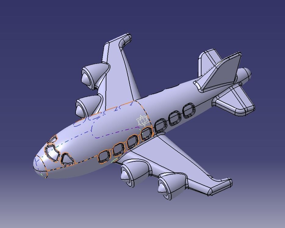 Toy Airplane 3D model 3D printable | CGTrader