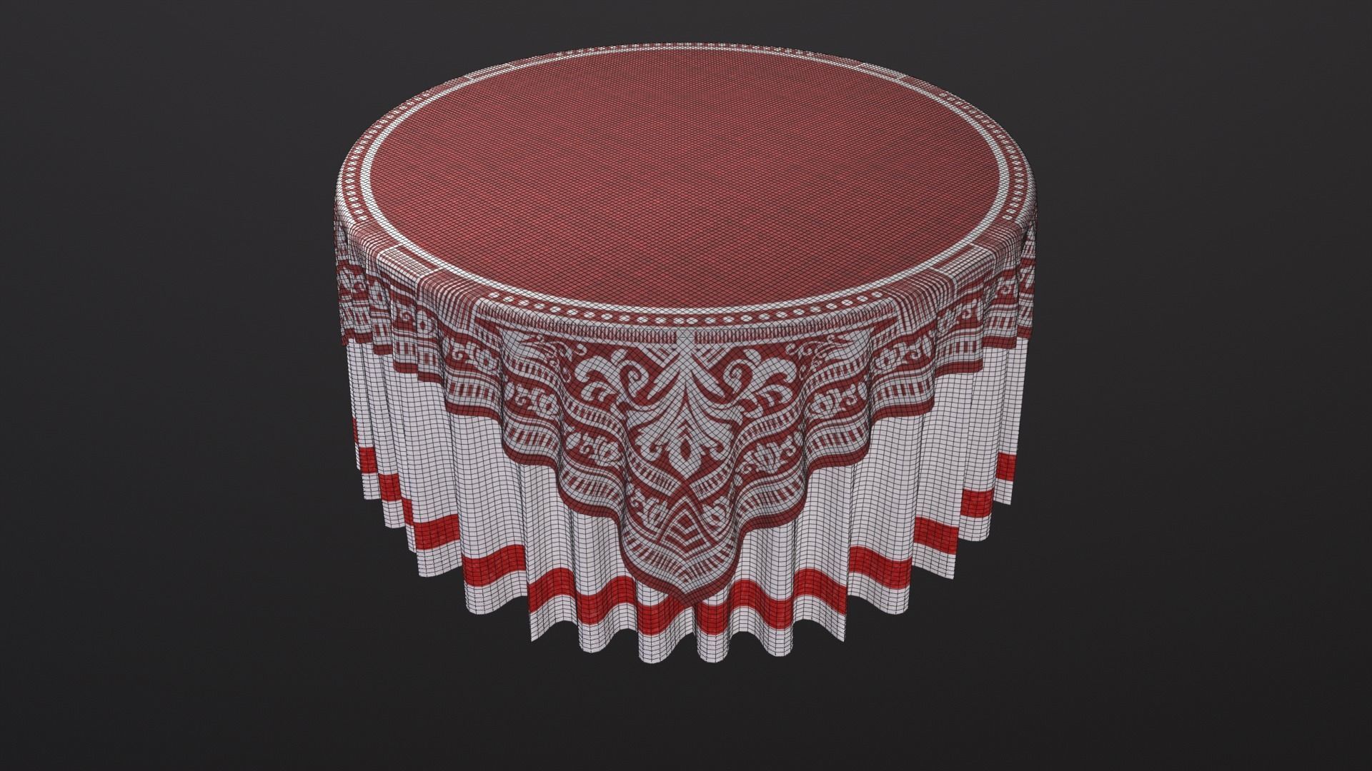 Table Cloth Set free VR / AR / low-poly 3D model | CGTrader