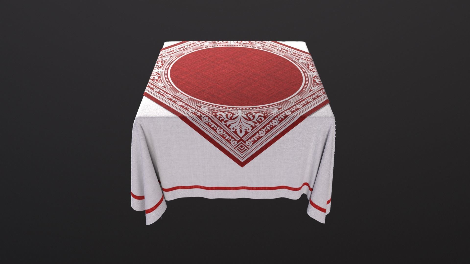Table Cloth Set free VR / AR / low-poly 3D model | CGTrader