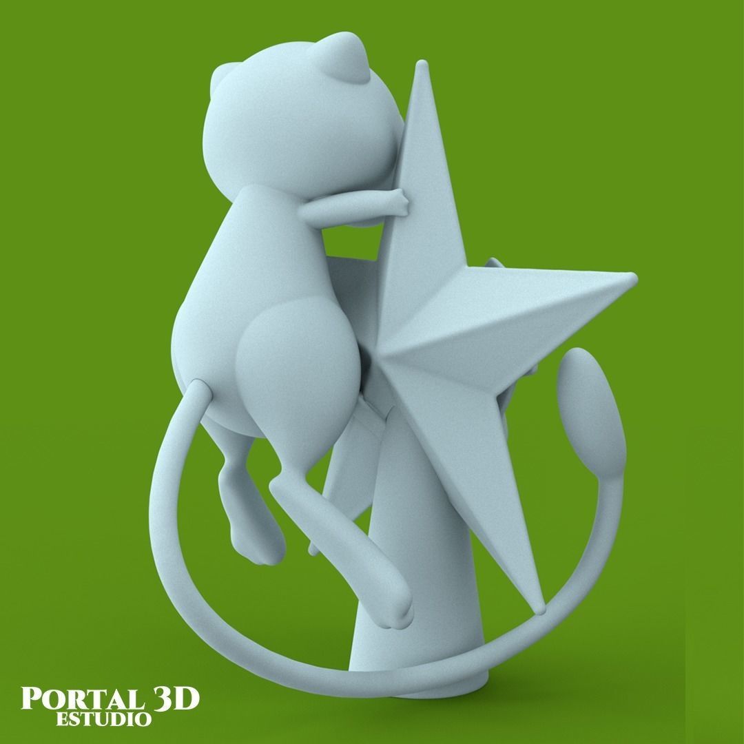 MEW Christmas star 3D model 3D printable | CGTrader