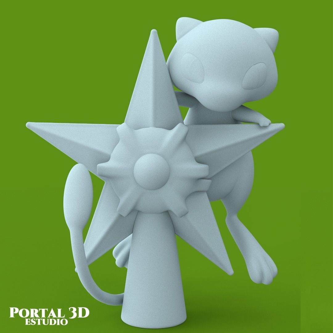 MEW Christmas star 3D model 3D printable | CGTrader
