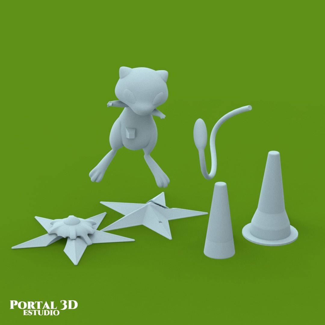 MEW Christmas star 3D model 3D printable | CGTrader