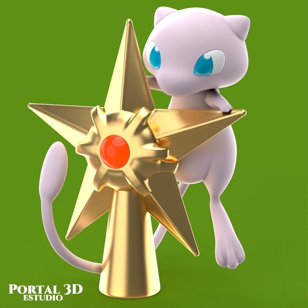 MEW Christmas star 3D model 3D printable | CGTrader