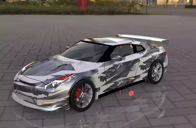 Nissan GTR 3D model | CGTrader