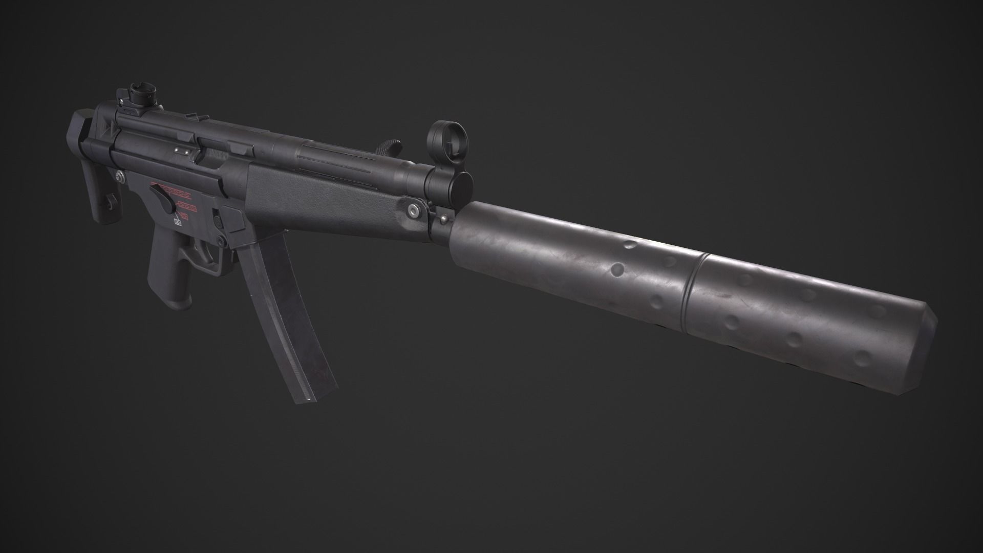 3D model MP5 Submachine Gun VR / AR / low-poly | CGTrader