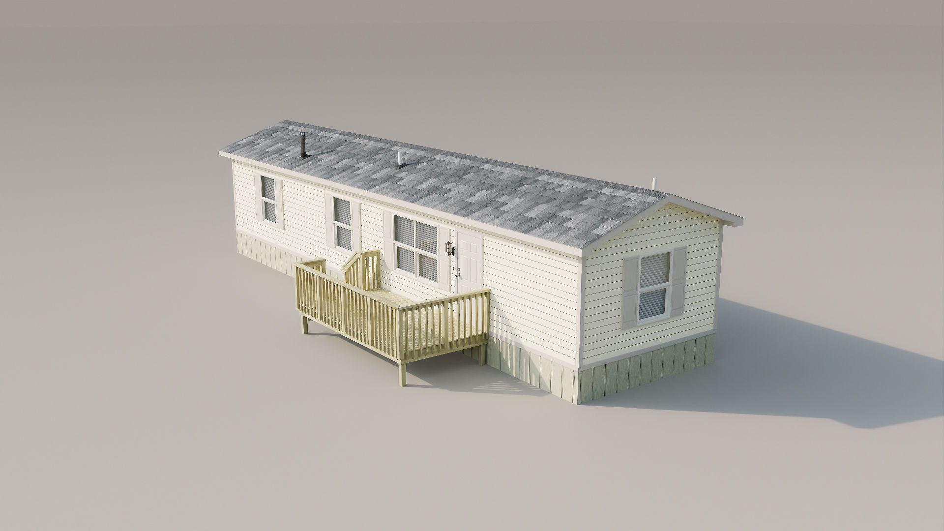 3D model Trailer Houses VR / AR / low-poly | CGTrader