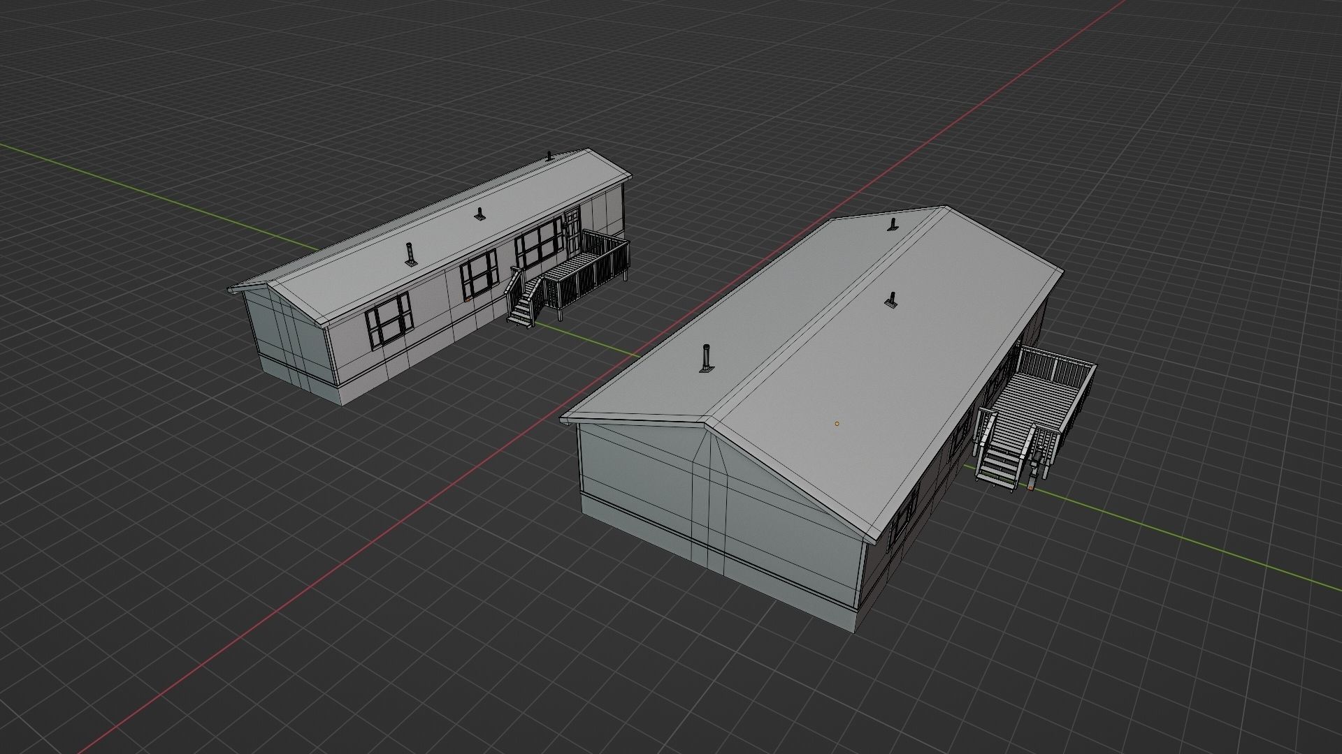3D model Trailer Houses VR / AR / low-poly | CGTrader