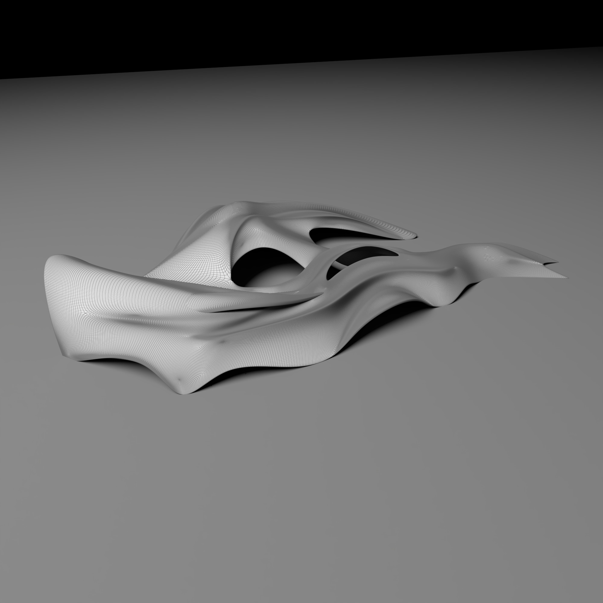organic architecture shell 3d max 2022 3D model | CGTrader