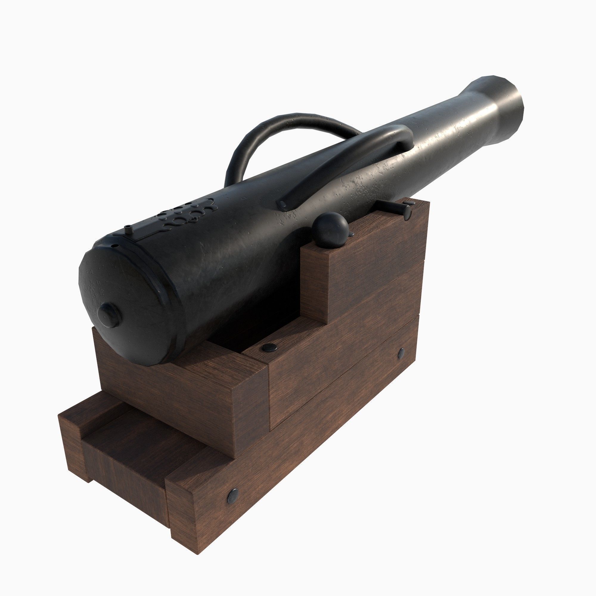 cossack mortar 3D model | CGTrader