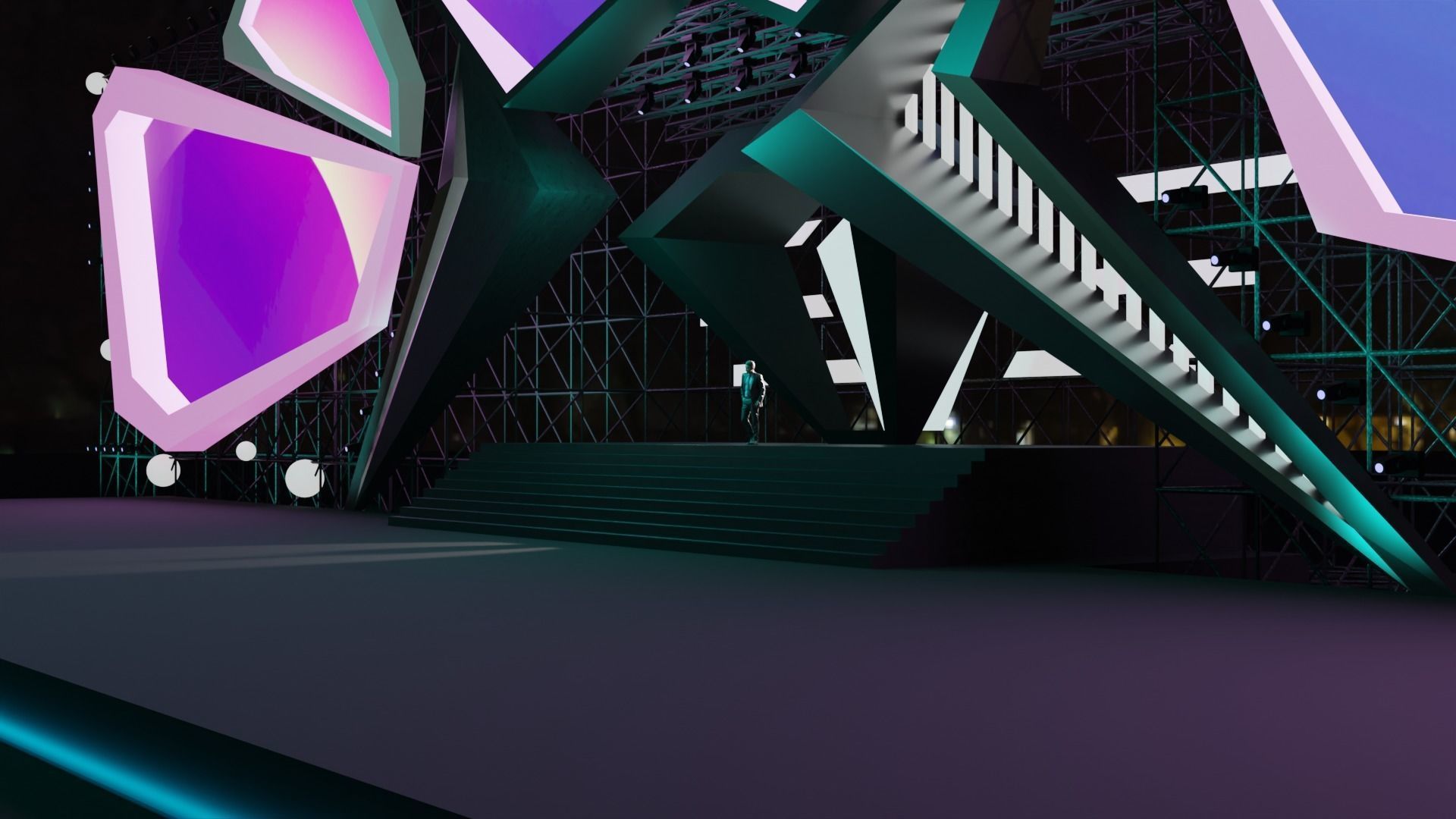 Concert stage 3D model 3D model | CGTrader