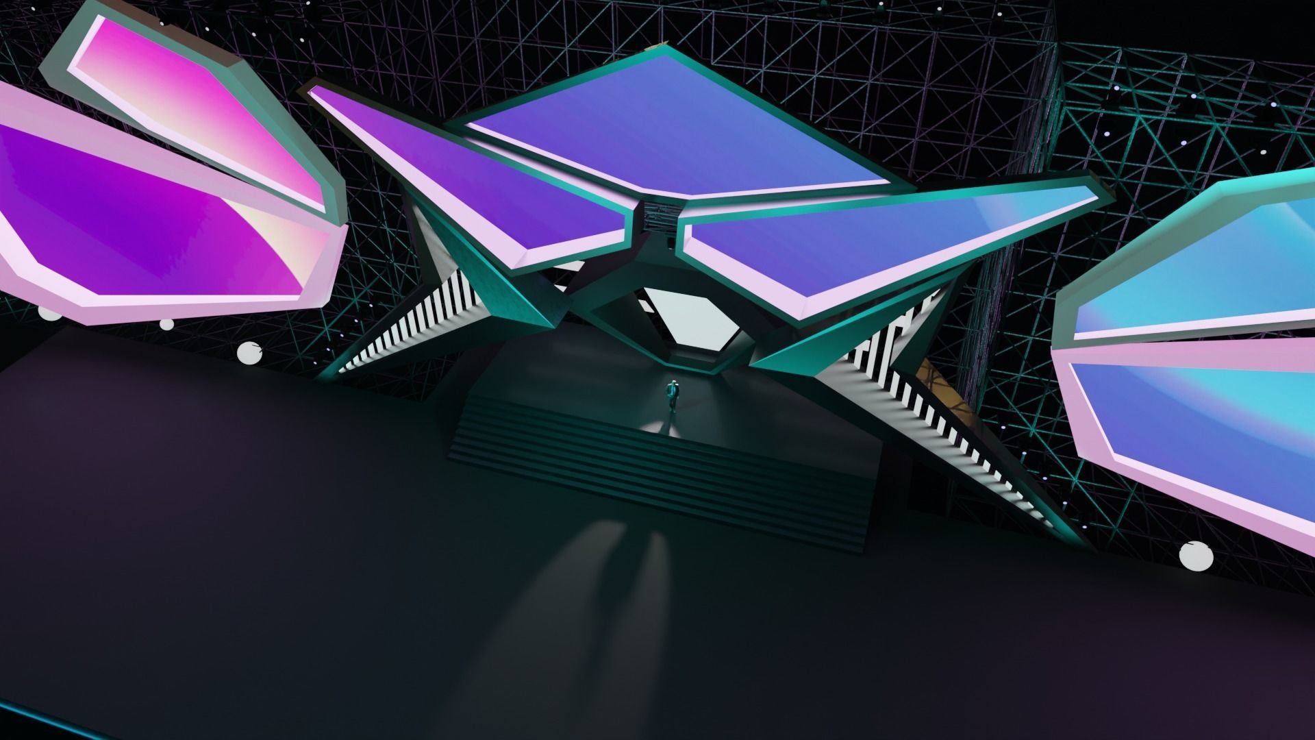 Concert stage 3D model 3D model | CGTrader