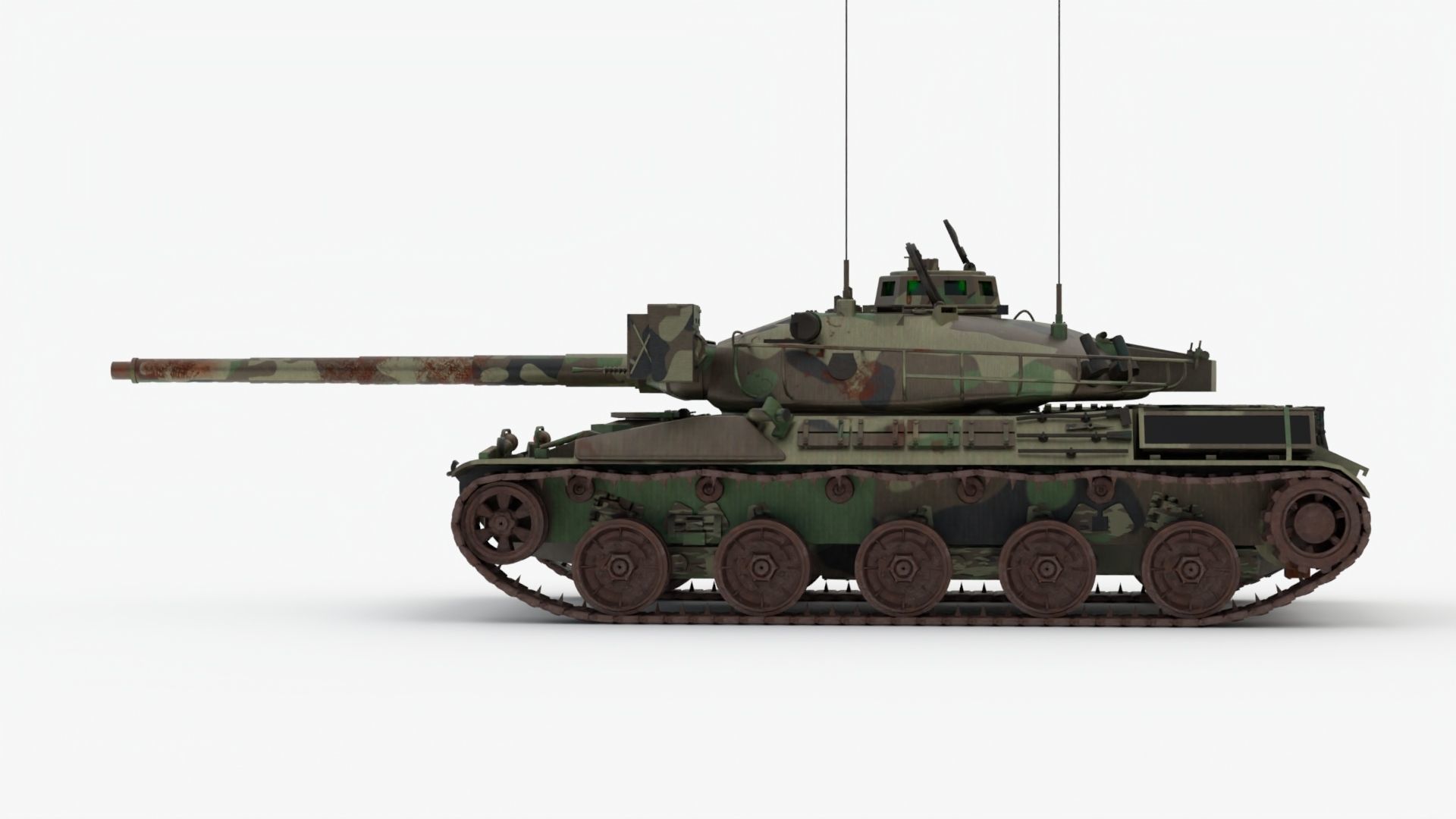 3D model 4k French AMX-30 VR / AR / low-poly | CGTrader