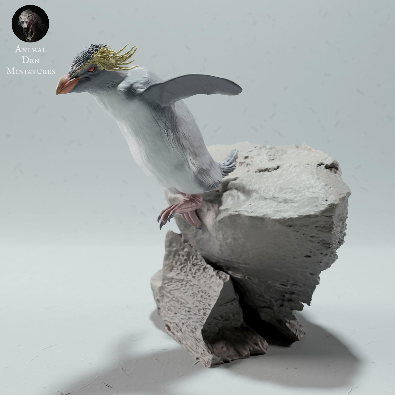 Rockhopper Penguin Jump 3D model 3D printable | CGTrader